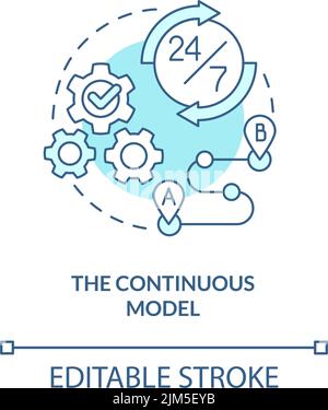 Long-term model turquoise concept icon Stock Vector Image & Art - Alamy