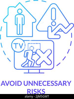 Avoid unnecessary risks concept icon Stock Vector Image & Art - Alamy