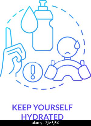 Keep yourself hydrated concept icon Stock Vector Image & Art - Alamy