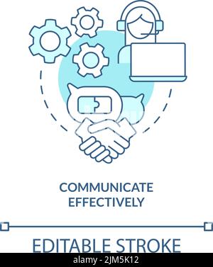 Communicate effectively concept icon Stock Vector Image & Art - Alamy