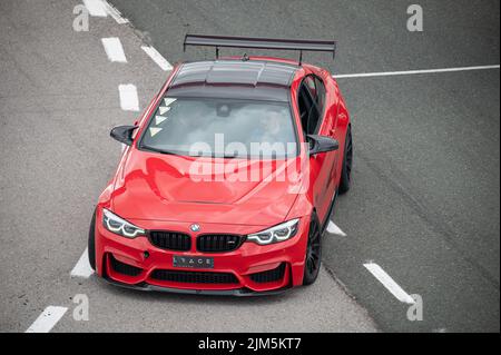 BMW F82 M4 GTS racing on the circuit Stock Photo - Alamy