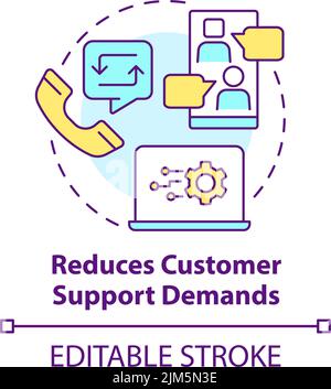 Customer demand icon. Outline customer demand vector icon for web ...