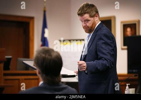 Austin, United States. 04th Aug, 2022. MARK BANKSTON, lawyer for Neil ...
