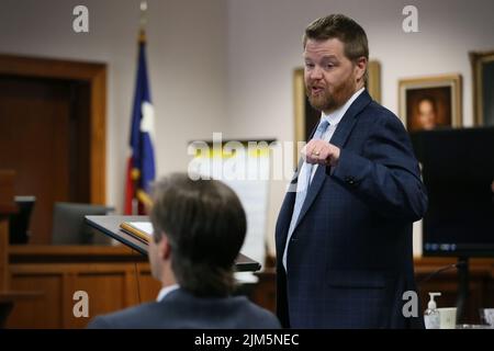 Austin, United States. 04th Aug, 2022. MARK BANKSTON, lawyer for Neil ...