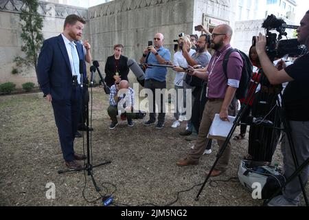 Austin, United States. 04th Aug, 2022. MARK BANKSTON, lawyer for Neil ...