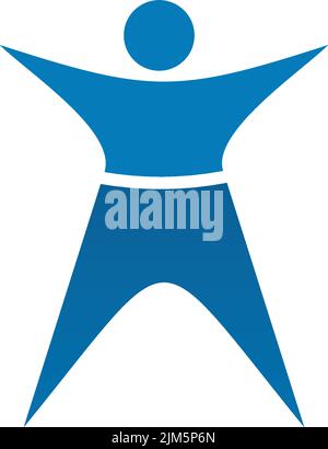 Human character logo design icon vector template Stock Vector Image ...
