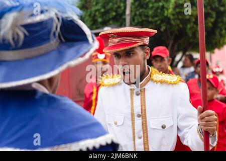 Saubara, Bahia, Brazil - August 03, 2019: Men, women and children ...