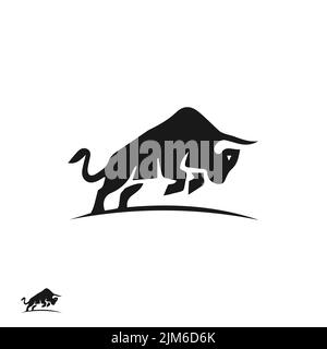 A minimalist design of running bull logo Stock Vector Image & Art - Alamy