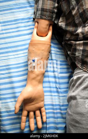 A patient simulator is seen at Odessa National Medical University. HAL ...