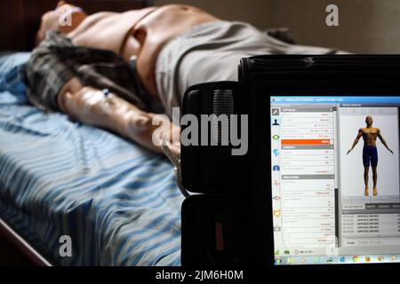 Patient simulator and monitor for data correction seen at Odessa ...