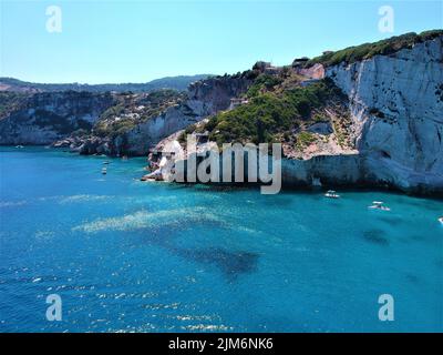 A mesmerizing view of a beautiful seascape and ships on water at scenic ...