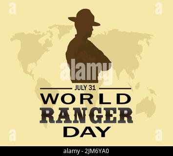 World Ranger Day. July 31. Holiday concept. Template for background ...