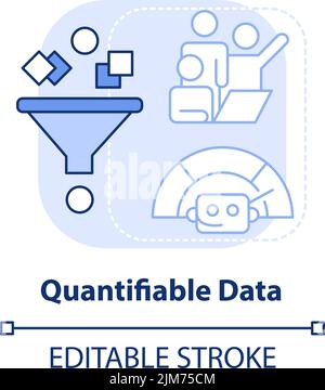 Quantifiable data concept icon Stock Vector Image & Art - Alamy
