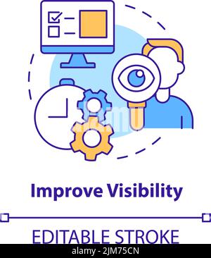 Real-Time Supply Chain Visibility with AI abstract concept vector ...