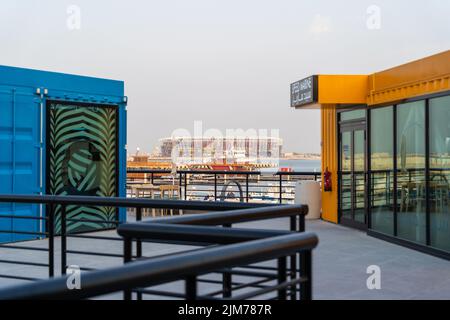 Box Park in Doha, Qatar Stock Photo - Alamy