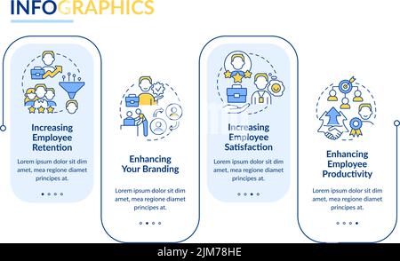 Onboarding process rectangle infographic template Stock Vector Image ...