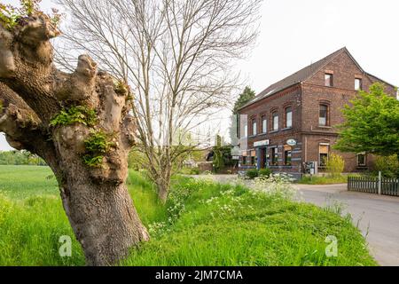Krefeld - View to famous Inn with asome food, North Rhine, Westphlia ...