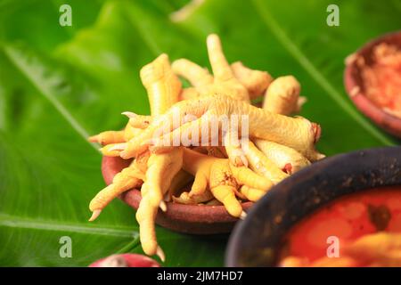 dish made with chicken feet chicken legs Stock Photo - Alamy