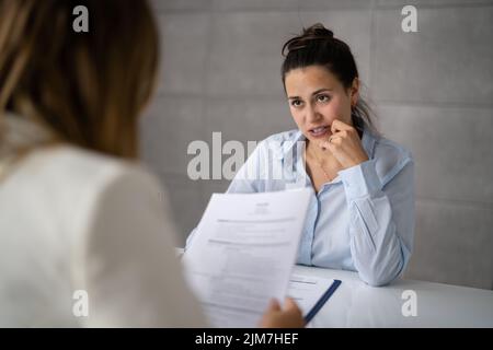 Dissatisfied Worker Job Interview First Impression Mistake ...