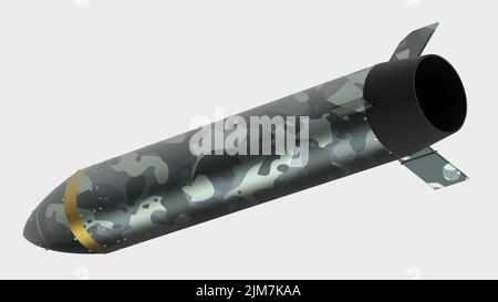 rocket missile ammo war conflict militar warhead nuclear weapon nuke 3d ...