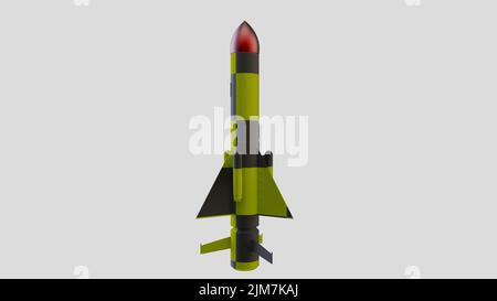 rocket missile ammo war conflict militar warhead nuclear weapon nuke 3d ...