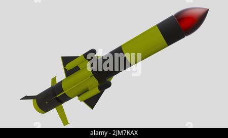 rocket missile ammo war conflict militar warhead nuclear weapon nuke 3d ...