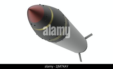 rocket missile ammo war conflict militar warhead nuclear weapon nuke 3d ...