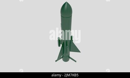 rocket missile ammo war conflict militar warhead nuclear weapon nuke 3d ...