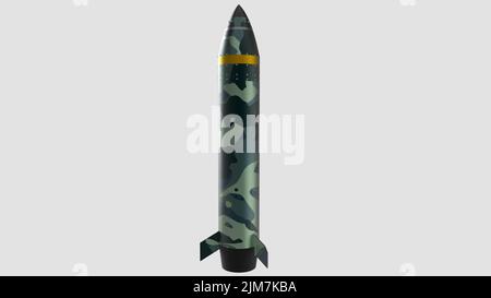 rocket missile ammo war conflict militar warhead nuclear weapon nuke 3d ...