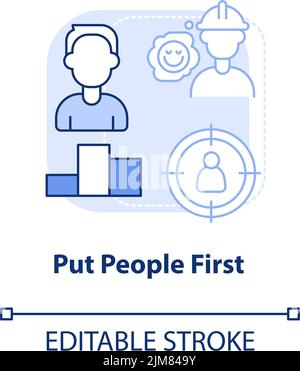 logistics target line icon, outline symbol, vector illustration ...