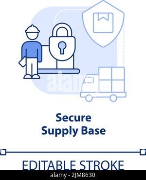 Secure supply base concept icon Stock Vector Image & Art - Alamy