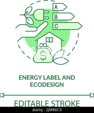 Energy label and ecodesign concept icon Stock Vector Image & Art - Alamy
