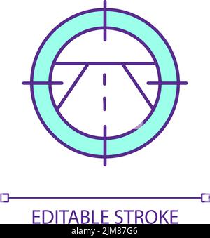 Road lane RGB color icon Stock Vector Image & Art - Alamy