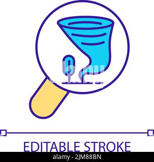 Hurricane RGB color icon Stock Vector Image & Art - Alamy