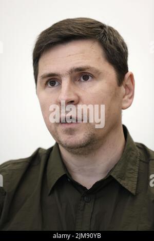 Mykhailo Podolyak, adviser to Ukrainian President Volodymyr Zelenskyy ...