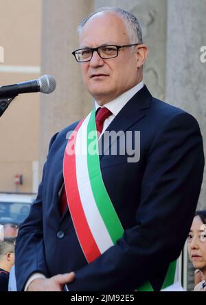 August 5, 2022 - The Mayor Of Rome ROBERTO GUALTIERI presides over the ...