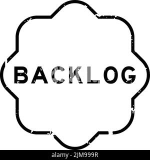 Backlog grunge rubber stamp on white background, vector illustration ...