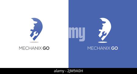 Modern and professional mechanic go logo design 9 Stock Vector Image ...