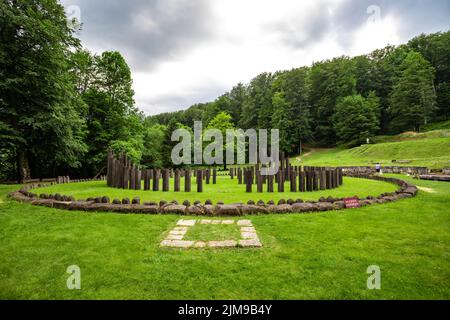 The big Circular Temple - Dacian Fortresses of the Orăștie Mountains ...