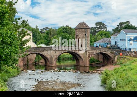The Monnow Bridge, Monmouth, Monmouthshire, Wales, UK Stock Photo - Alamy