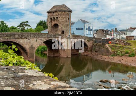 The Monnow Bridge, Monmouth, Monmouthshire, Wales, UK Stock Photo - Alamy