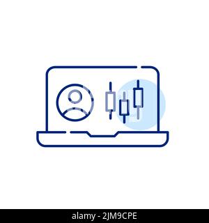 Online stock trading personal account. Pixel perfect, editable stroke ...