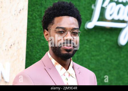 Kendall Johnson arrives at the premiere of "A League of Their Own" on ...
