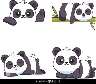 Cute little bear sleeping on cloud. Cartoon animal character for kids t ...