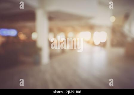 Blurred Hotel Lobby with Vintage Style Filter Stock Photo - Alamy