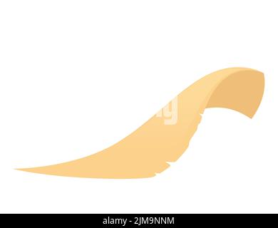 Papyrus ancient or medieval scroll with damage vector illustration ...
