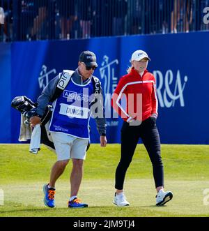 Louise Duncan at the Womens Scottish golf open in Dundonald Stock Photo ...