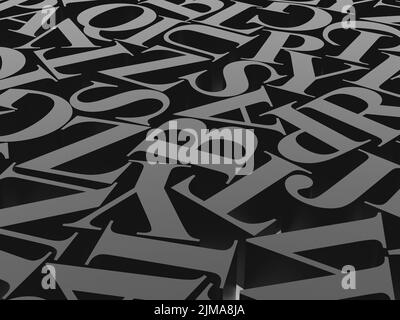 High resolution image alphabet. 3d illustration over white backgrounds ...