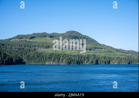 Logged forests on Vancouver Island Stock Photo - Alamy