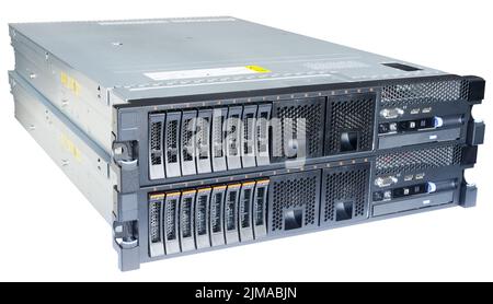 Two rack mount servers isolated on the white Stock Photo - Alamy
